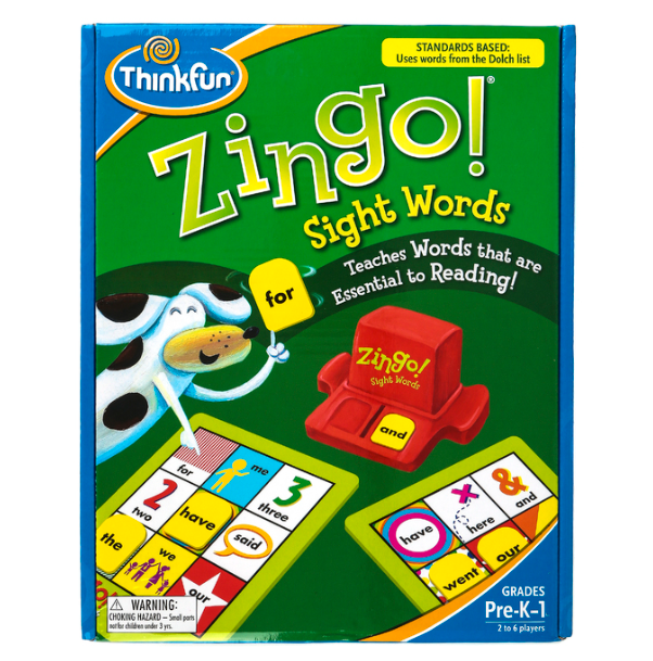 Zingo Sight Words | *play — toys • books • gifts